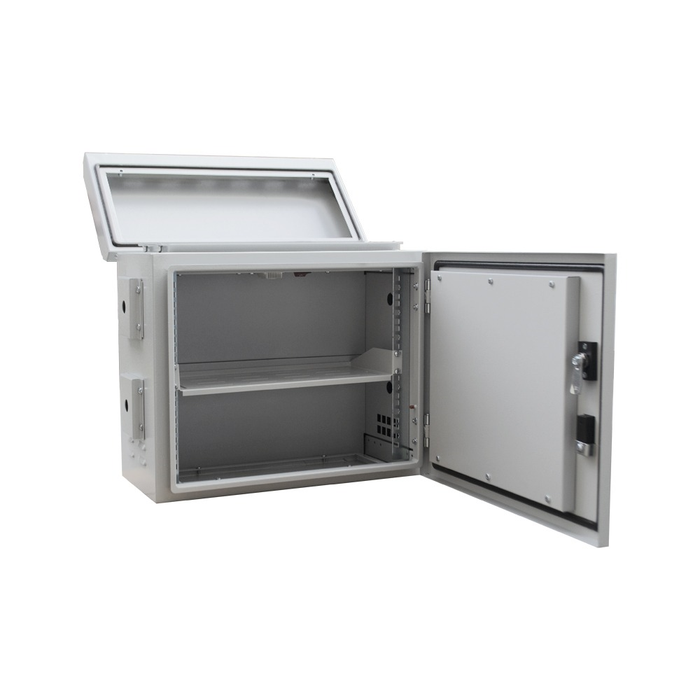 7U250 Weatherproof Cabinet for Security Camera Systems